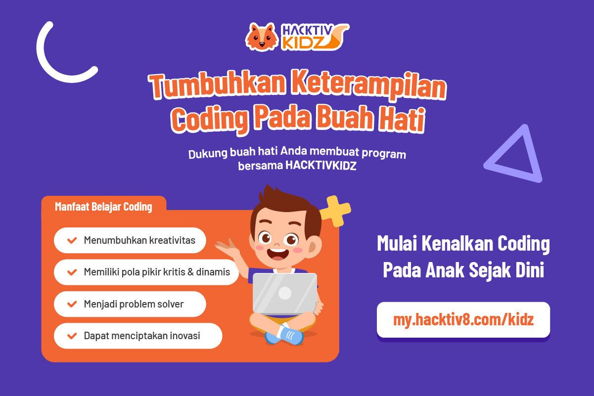 HACKTIV8 Luncurkan HACKTIVKIDZ, Program Belajar Coding Untuk Anak