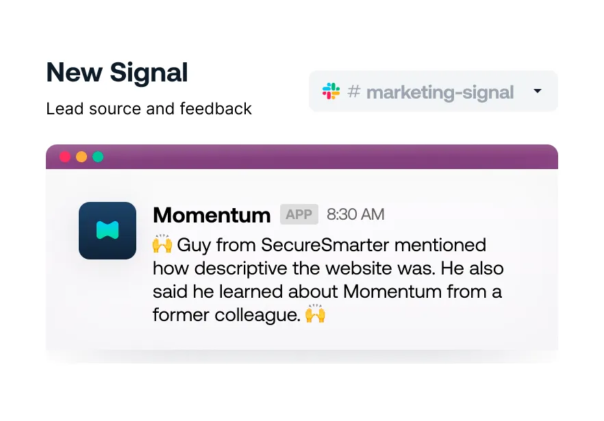 Momentum: AI + Automation to Activate Sales Insights