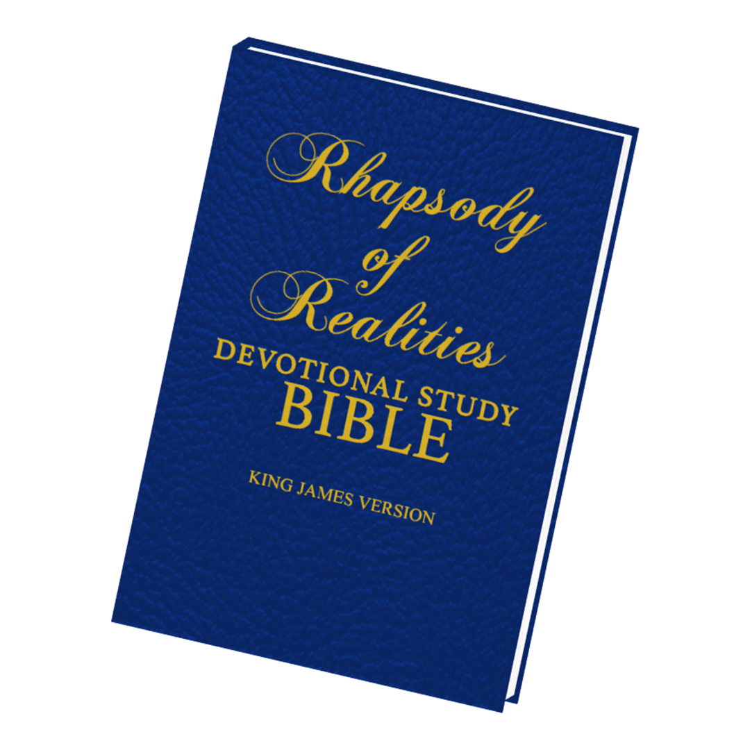 Rhapsody Of Realities Devotional Study Bible – Burgundy – Rhapsody Bibles