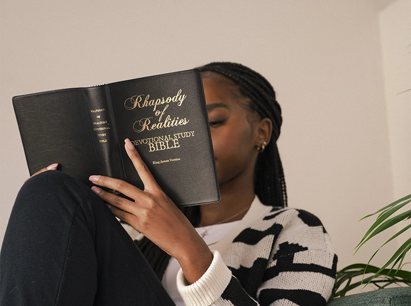 Rhapsody Of Realities Devotional Study Bible – Burgundy – Rhapsody Bibles