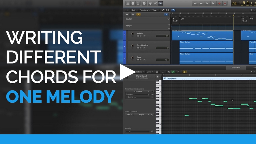Writing Different Chord Progressions For One Melody | Evenant