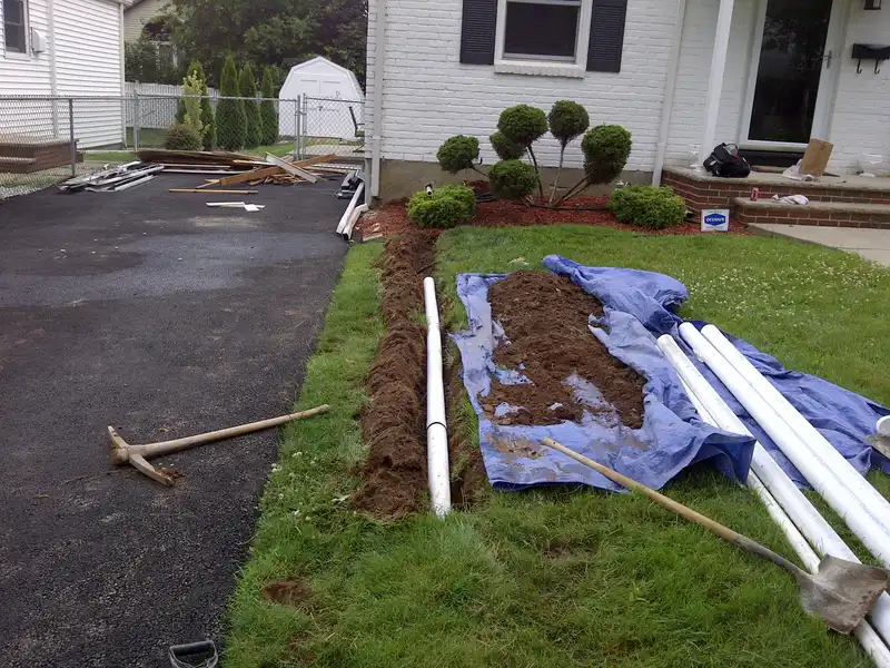 New Jersey and Staten Island, NY: Underground Downspout Drainage ...