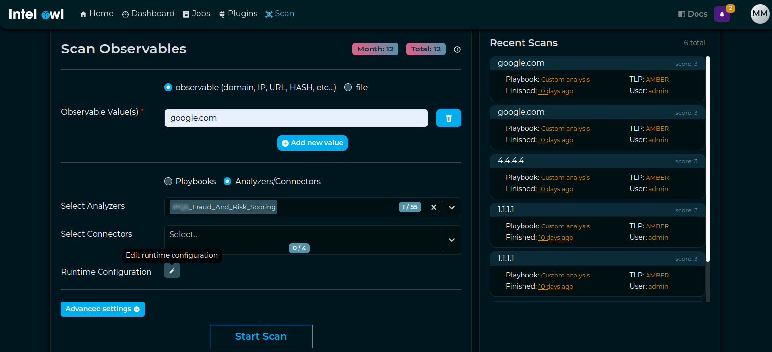 IntelOwl, an OSINT Tool discovering Threat Intelligence from multiple ...