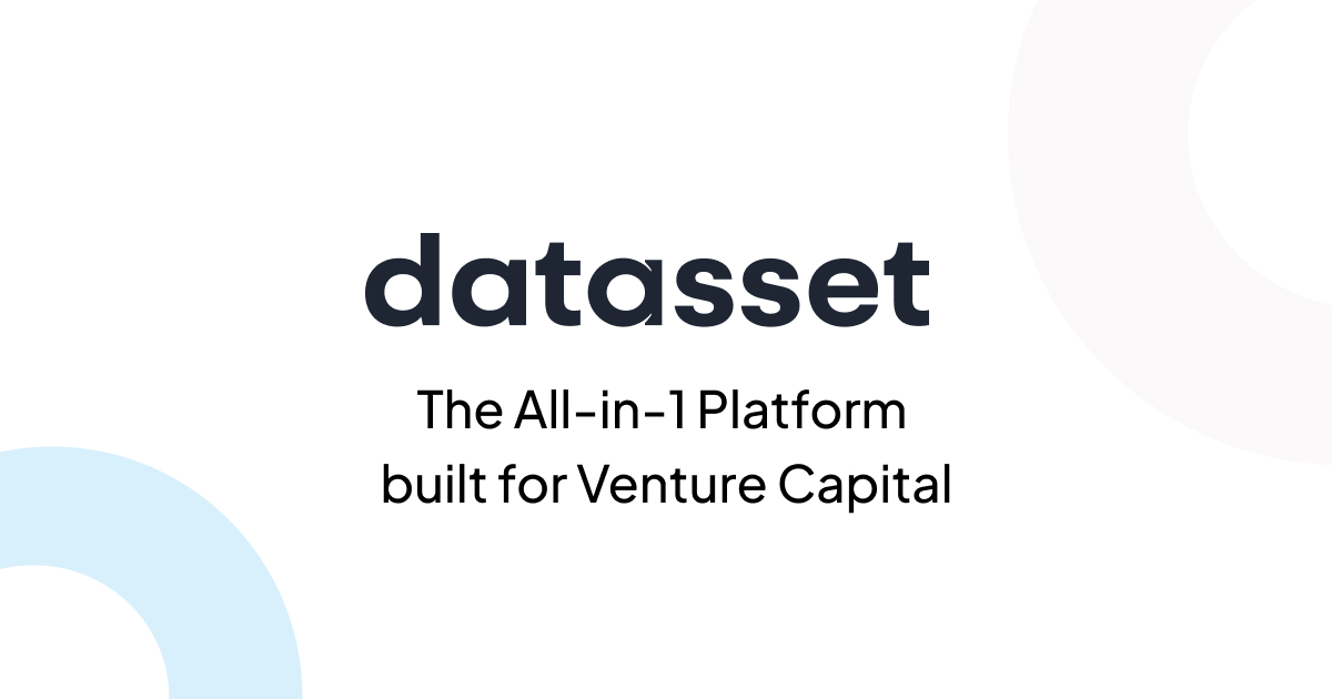 Datasset - All in one Software for Venture capital investors