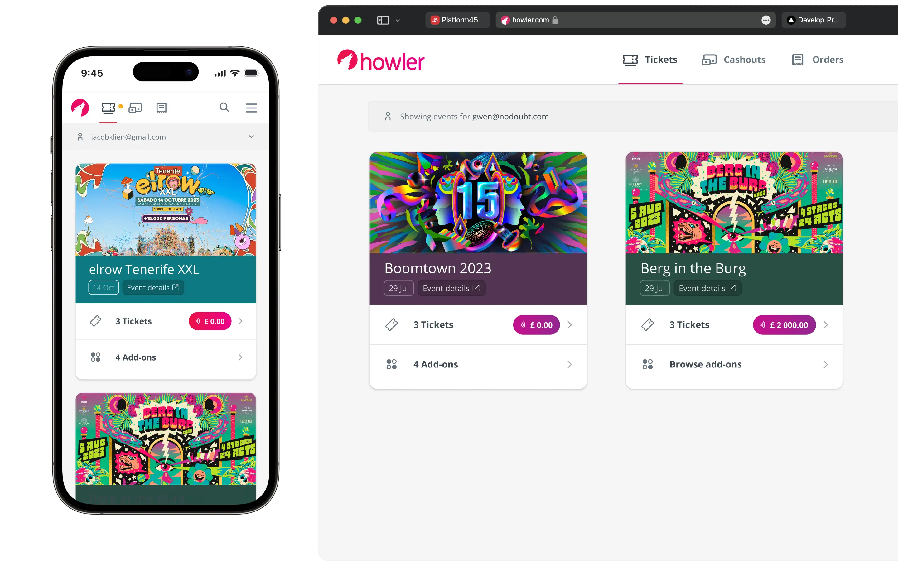 Platform45 | Howler Showcase