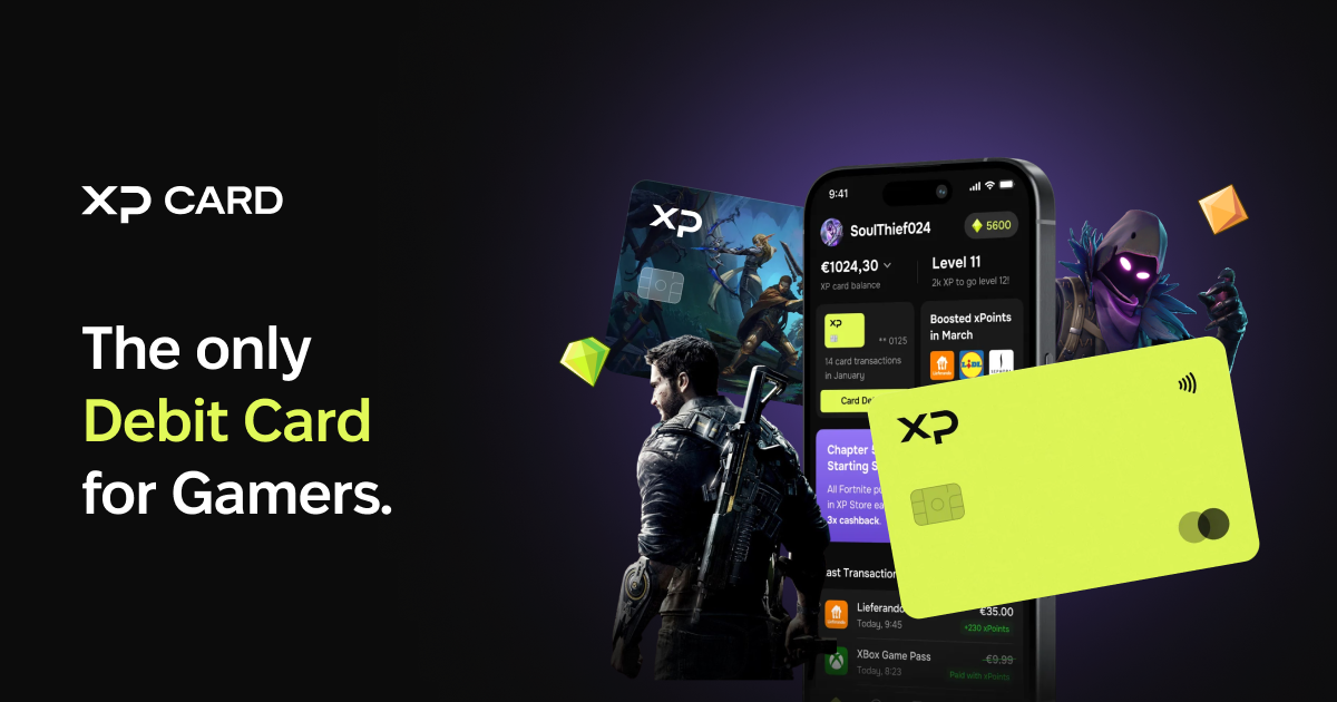 XP card - Debit Karte #1 für Gamer