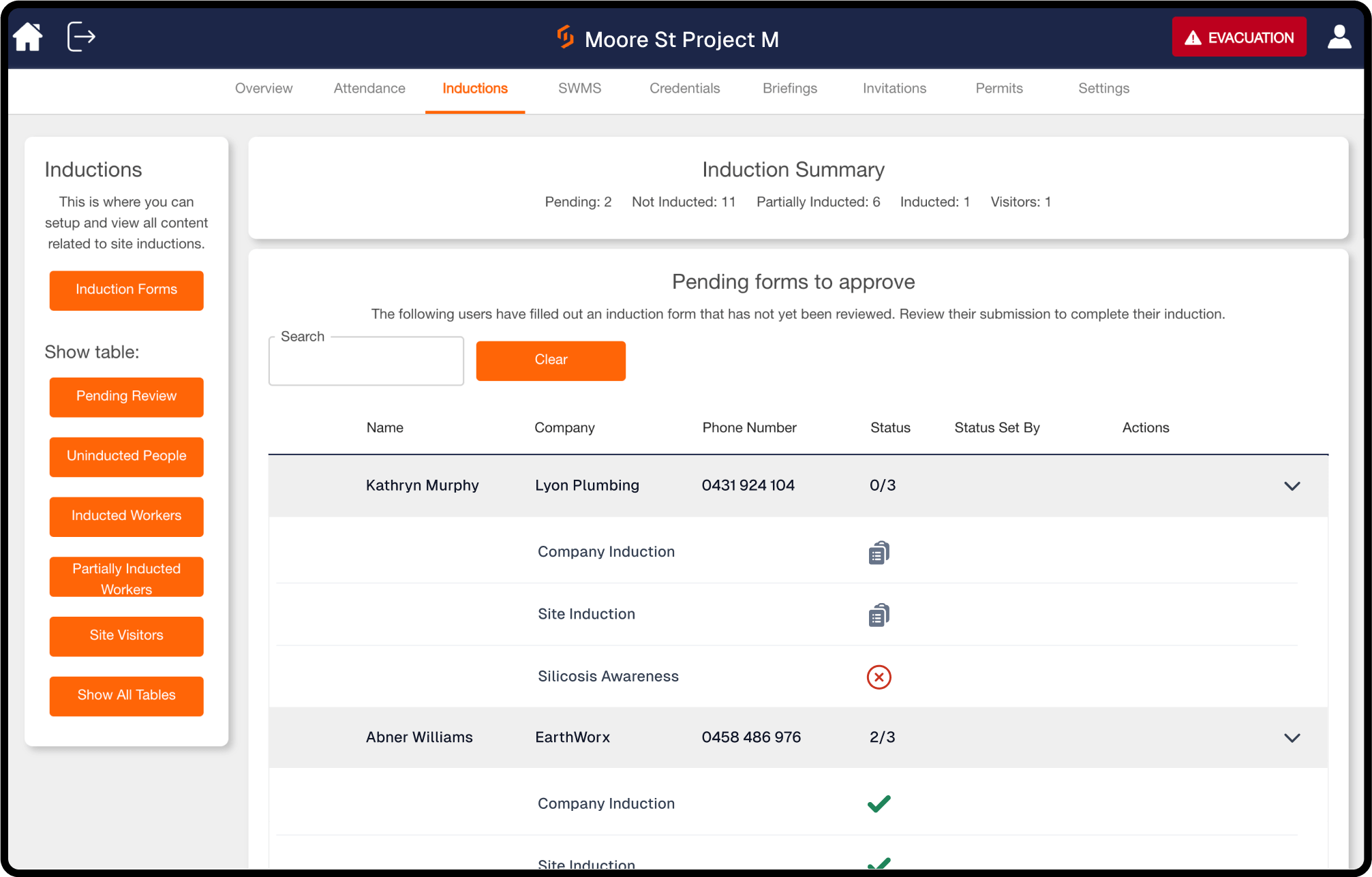 Digital Site inductions | SignOnSite