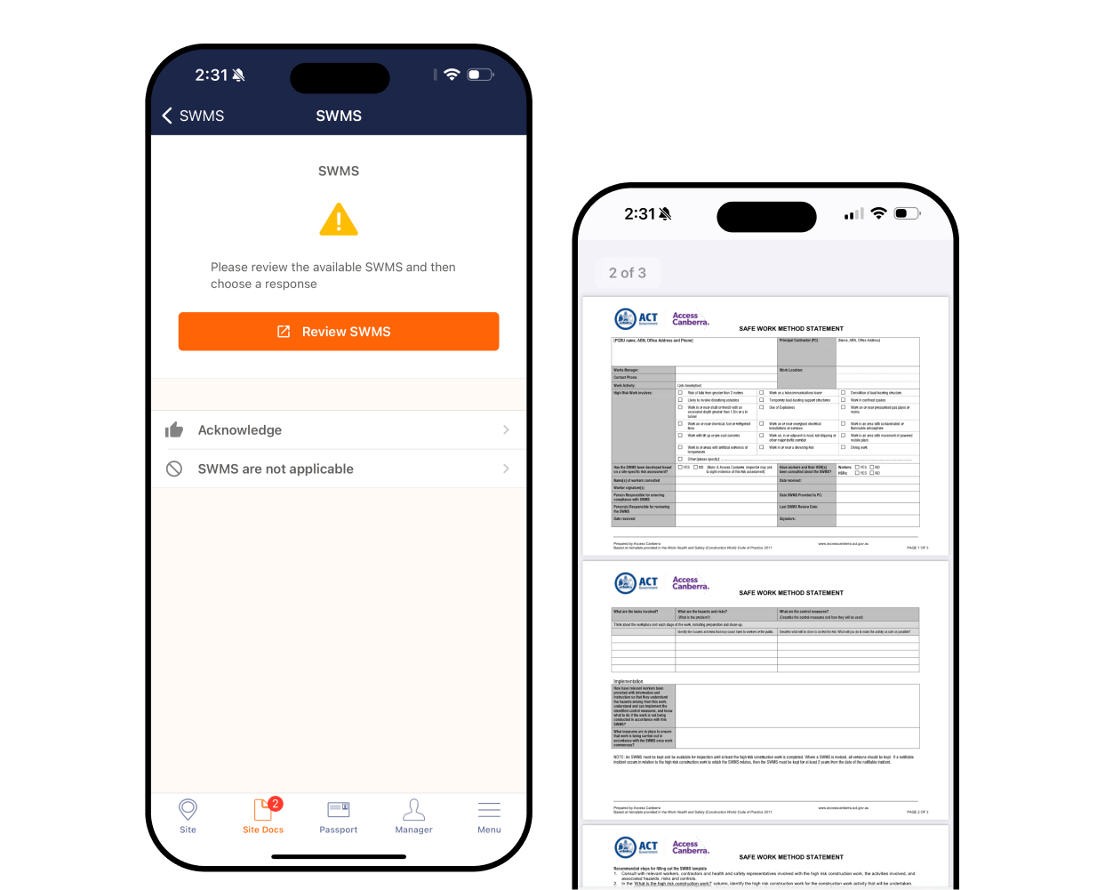 Digital SWMS | SignOnSite