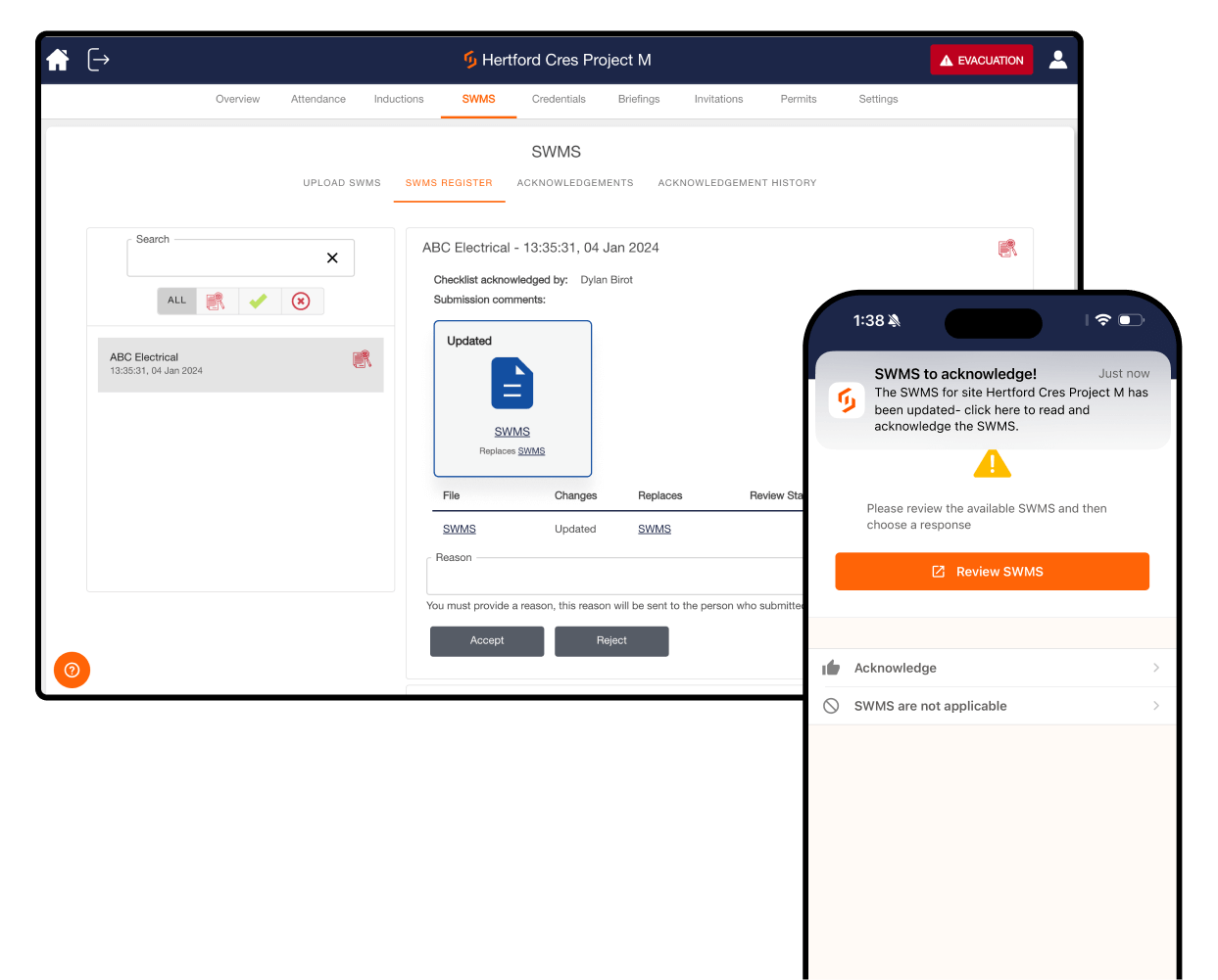 SWMS with SignOnSite | Construction Safety Software