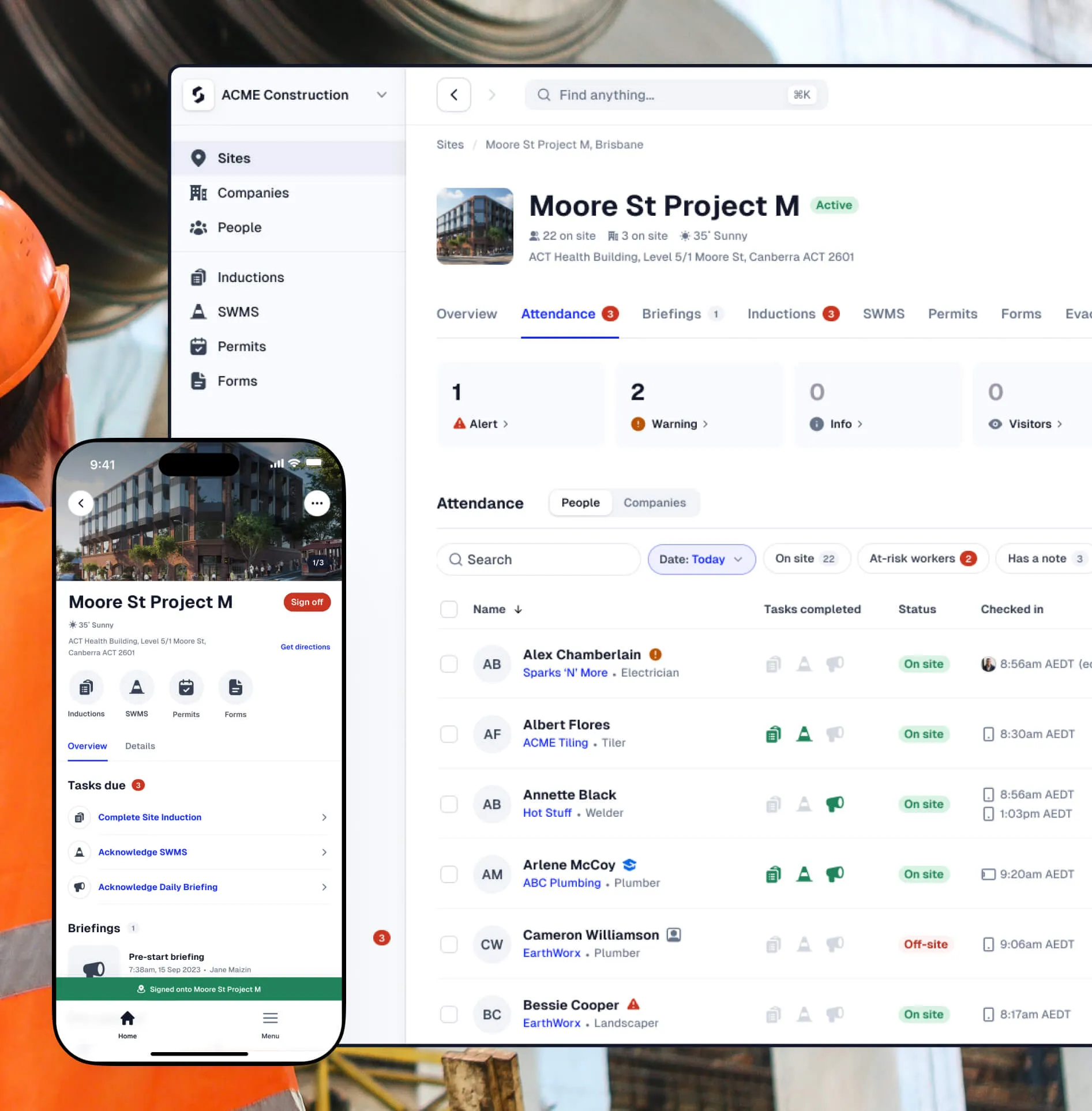 SignOnSite: A Productivity, Data and Safety Platform for Construction