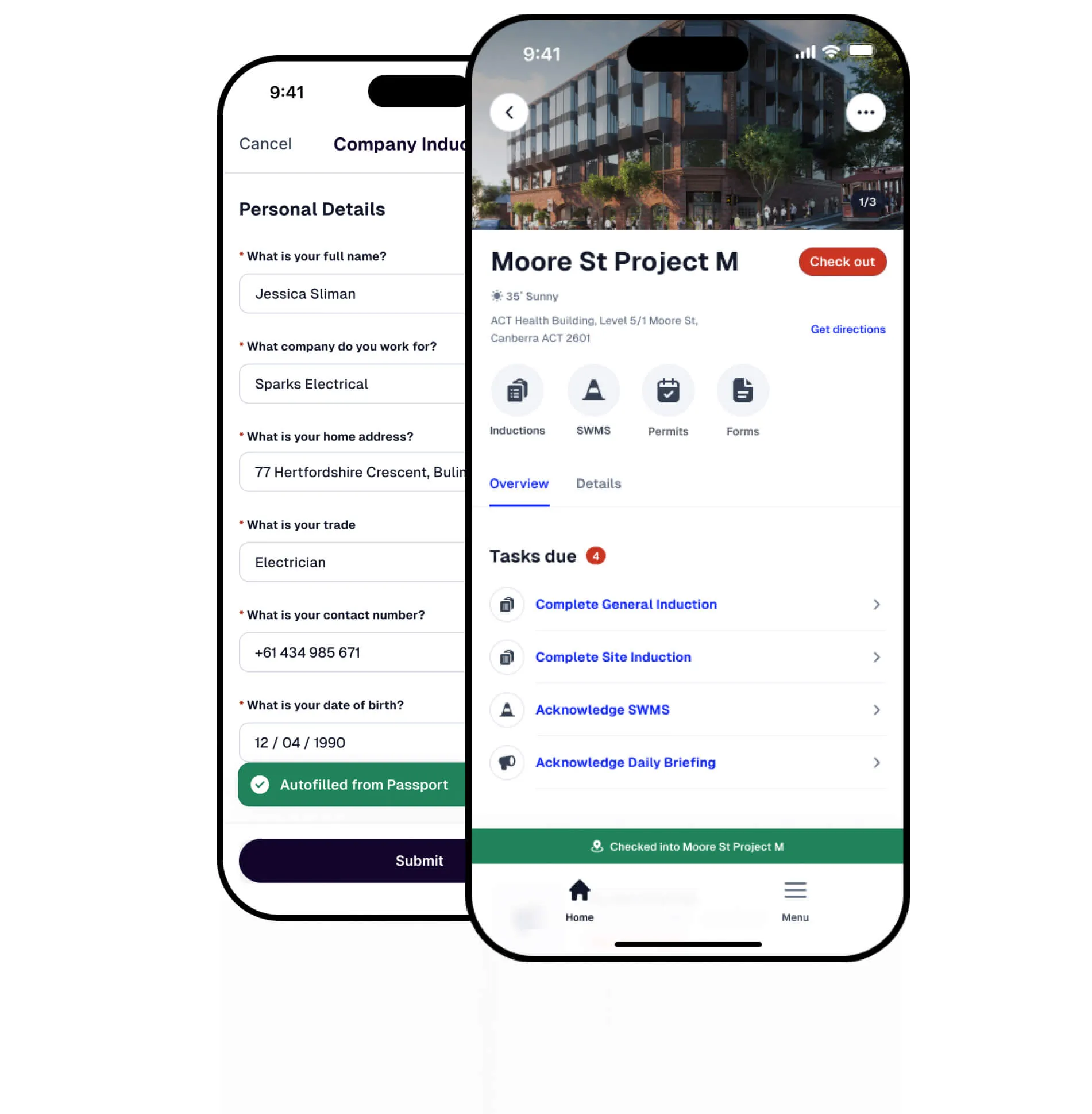 SignOnSite: An Online Productivity, Data & Safety Platform for Construction