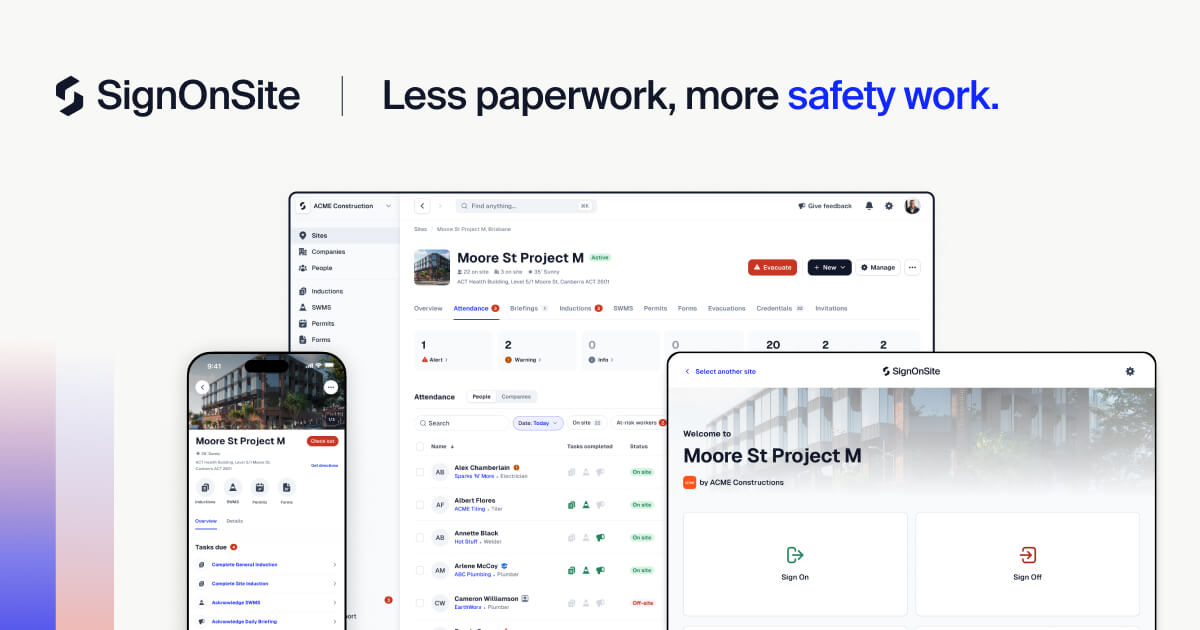 Incident Reporting with SignOnSite | Construction Safety Software