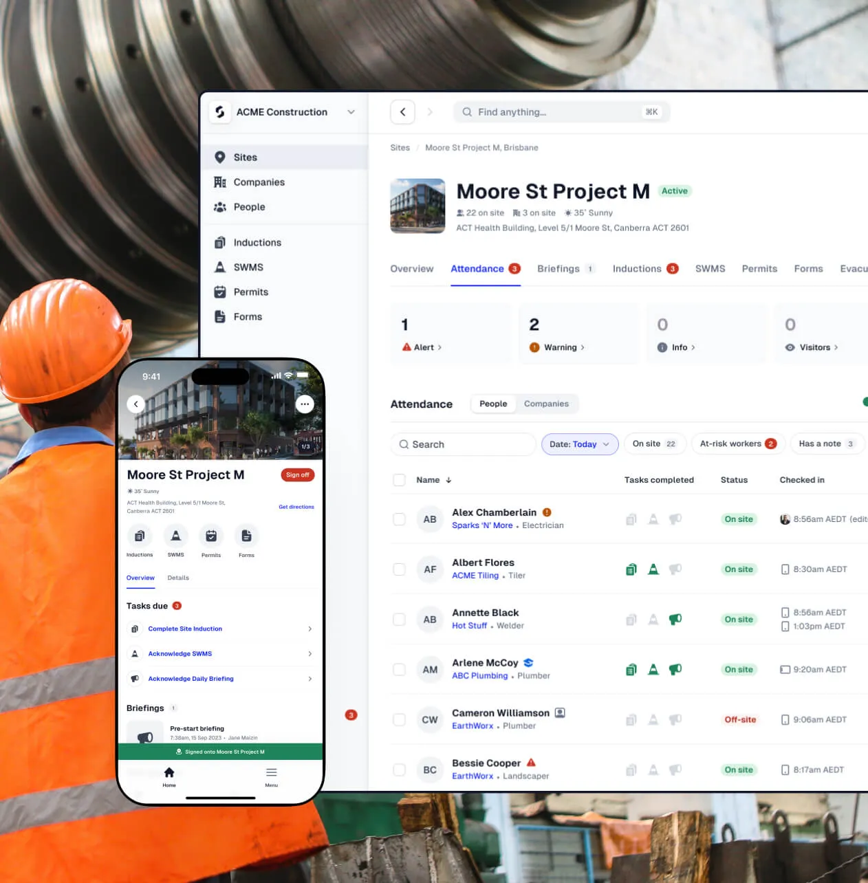 SignOnSite: An Online Productivity, Data & Safety Platform for Construction