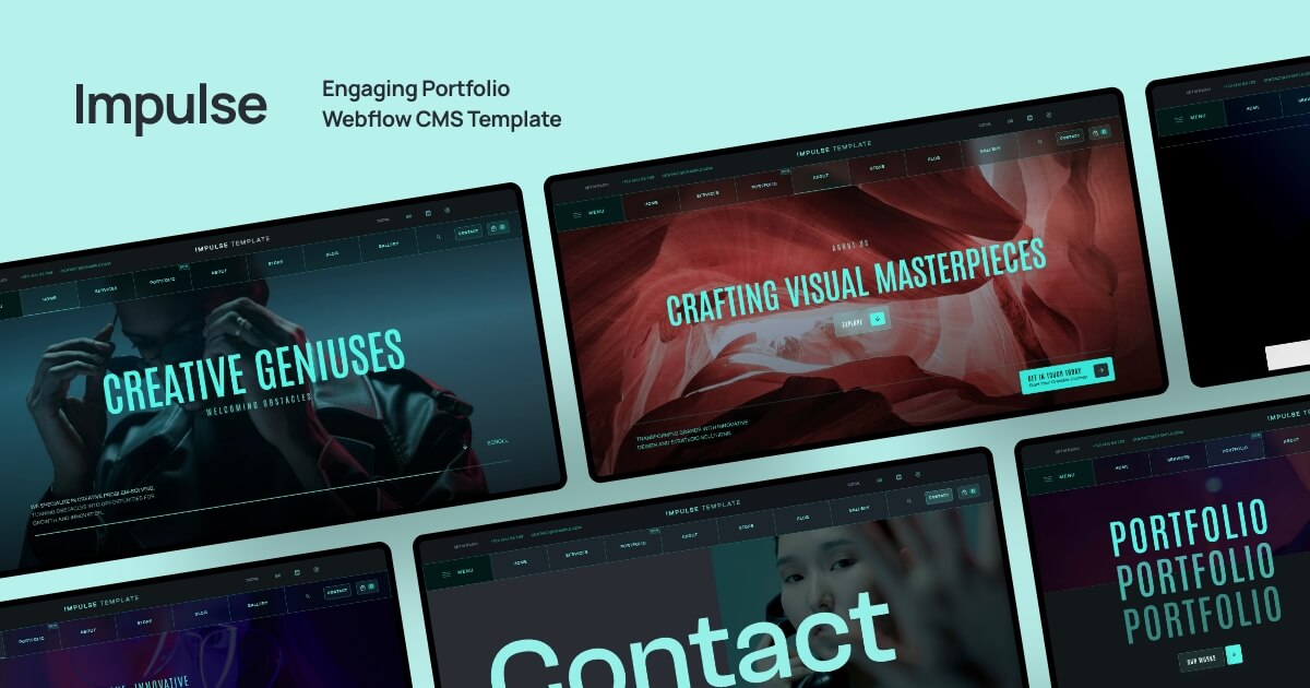 Portfolio | Impulse: Portfolio Webflow CMS Template