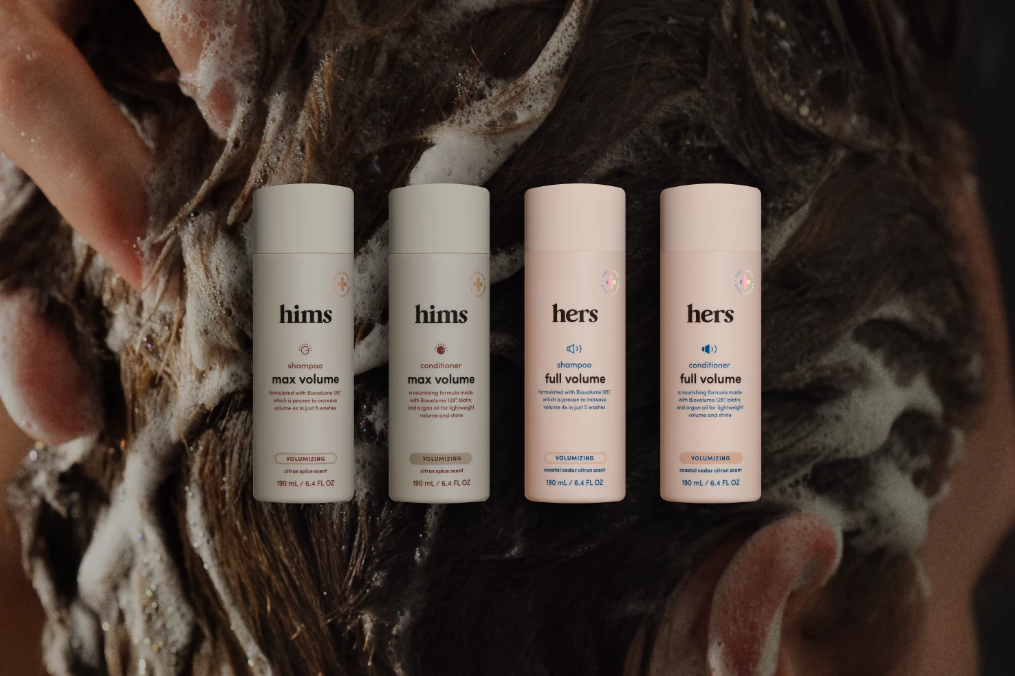 Hims & Hers Launches New Line of Volumizing Shampoos and Conditioners