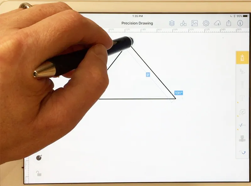 Create CAD Drawings on iPad with a Stylus Pen - ArcSite