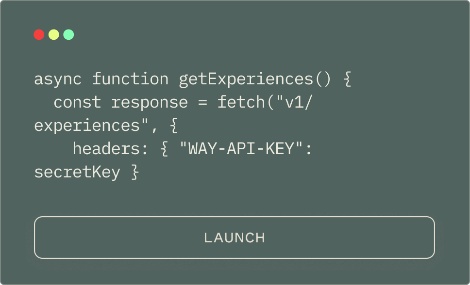 Way | The all-in-one experiential platform