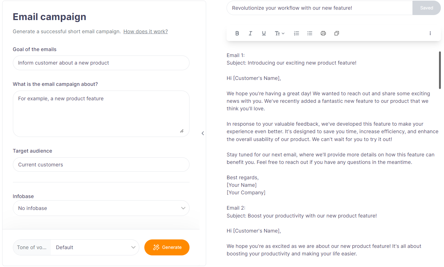 AI email generator: maximize your email marketing strategy