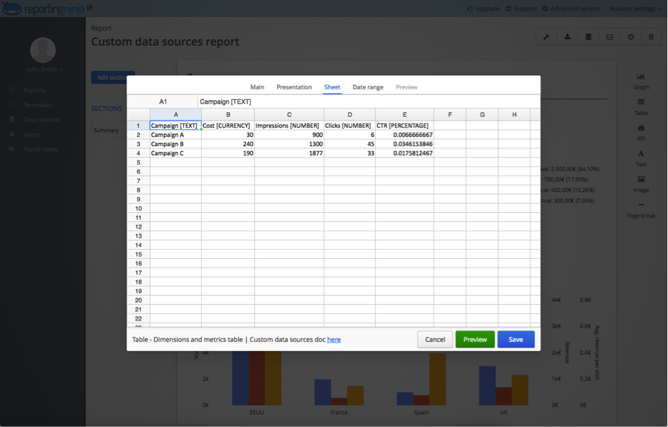 The beginners guide to custom data sources | Reporting Ninja