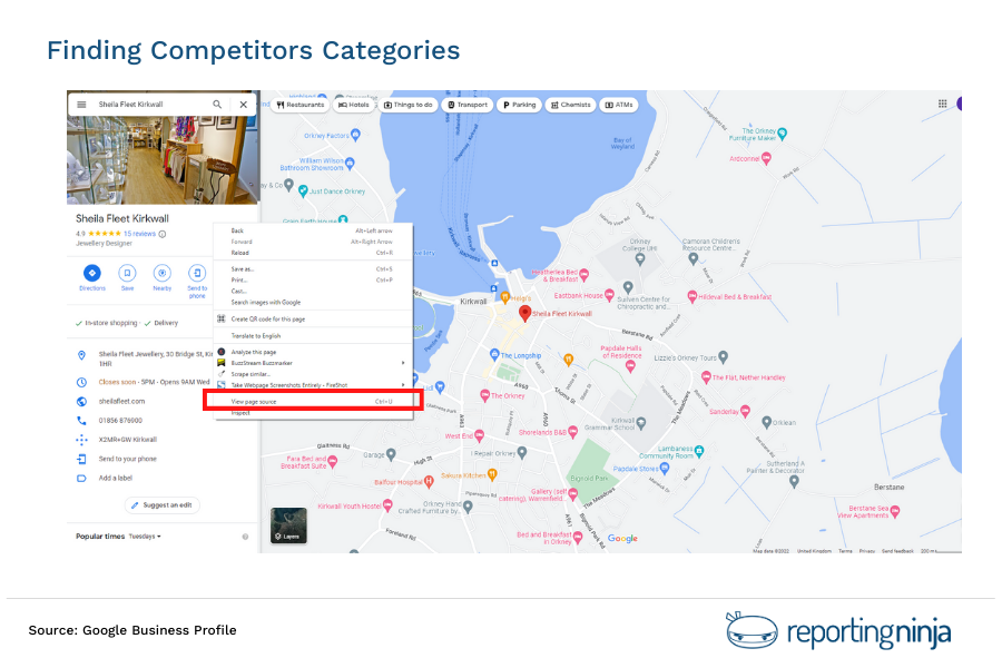 Complete List of Google Business Profile Categories | Reporting Ninja