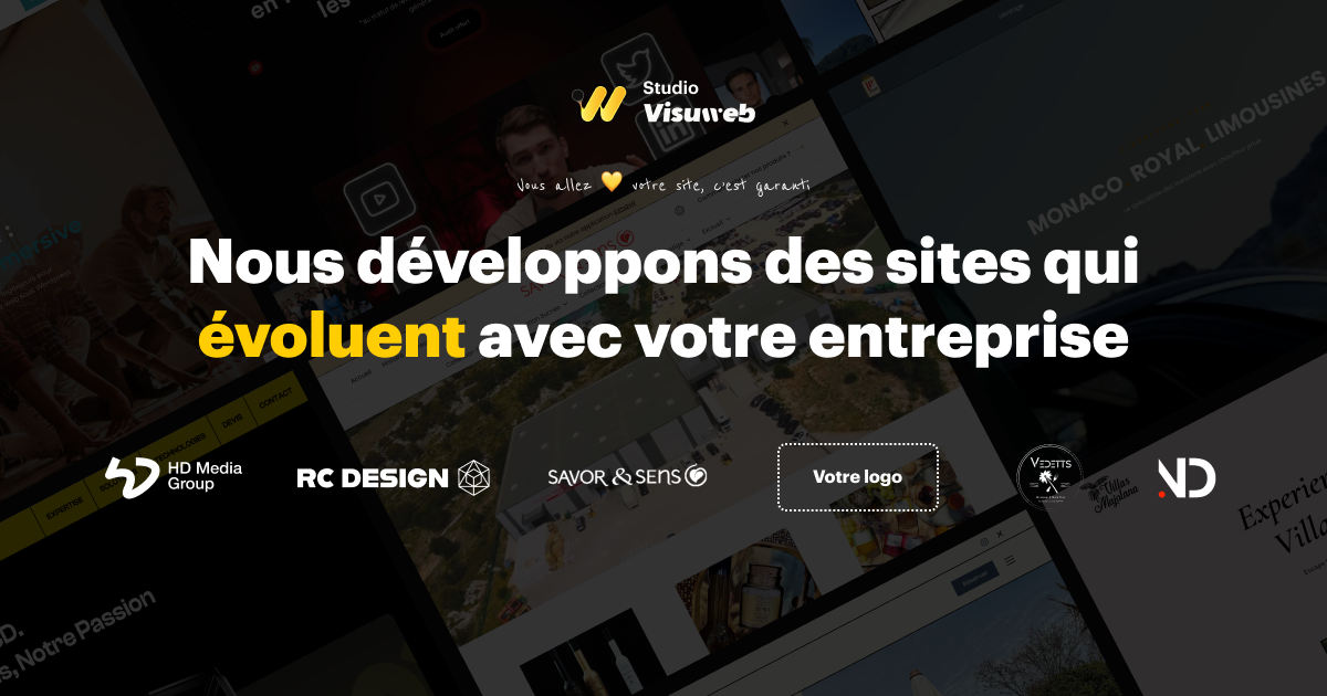 Nos projets réalisés avec Webflow | Studio Visuweb