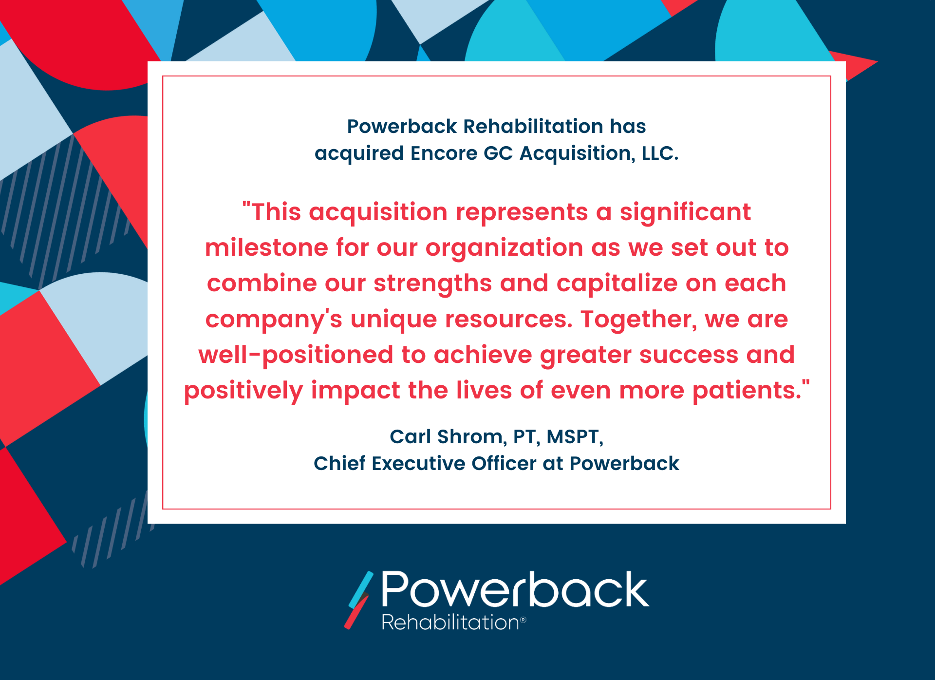 Powerback has acquired Encore GC Acquisition, LLC - Powerback