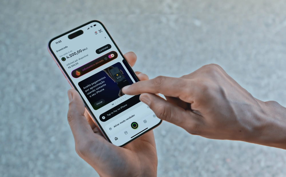 Tap to Pay no iPhone é com a InfinitePay