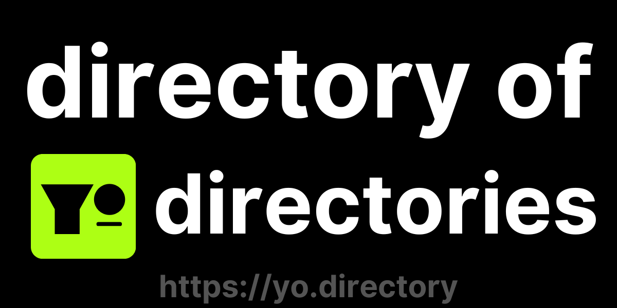YoDirectory - Yo.directory is the directory of directories, search and ...