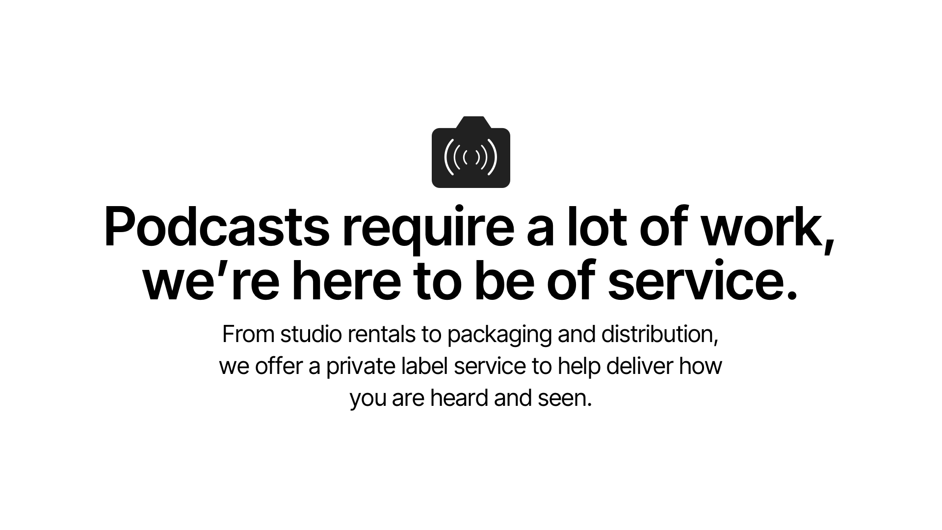 Visible Audio Studios | Full Service Podcast Company