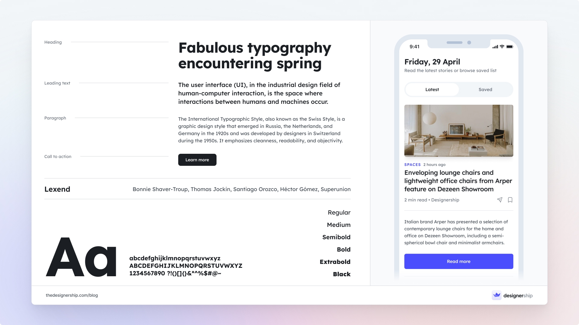 10 Best Free Fonts for UI Design (2023 Edition) - The Designership