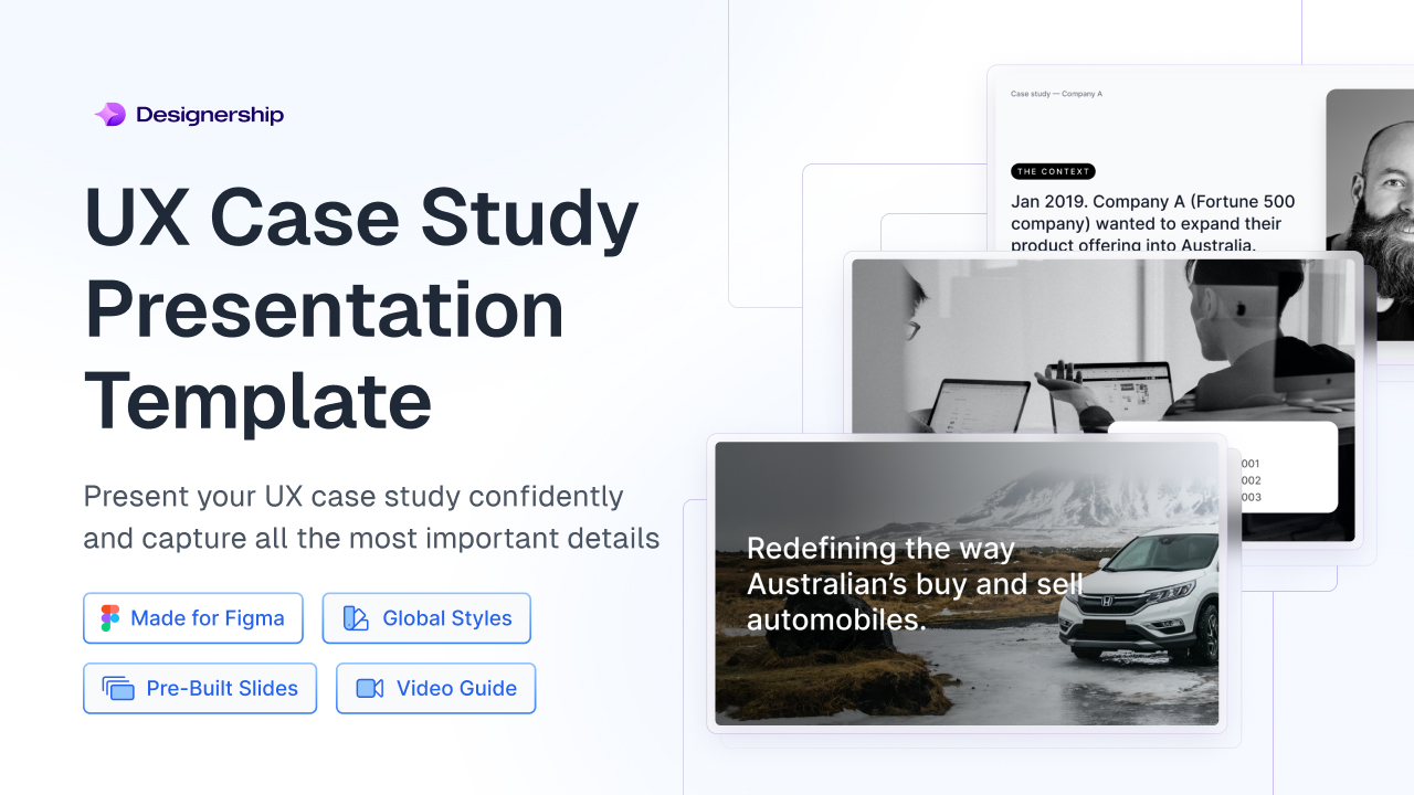 UX Case Study Presentation Template