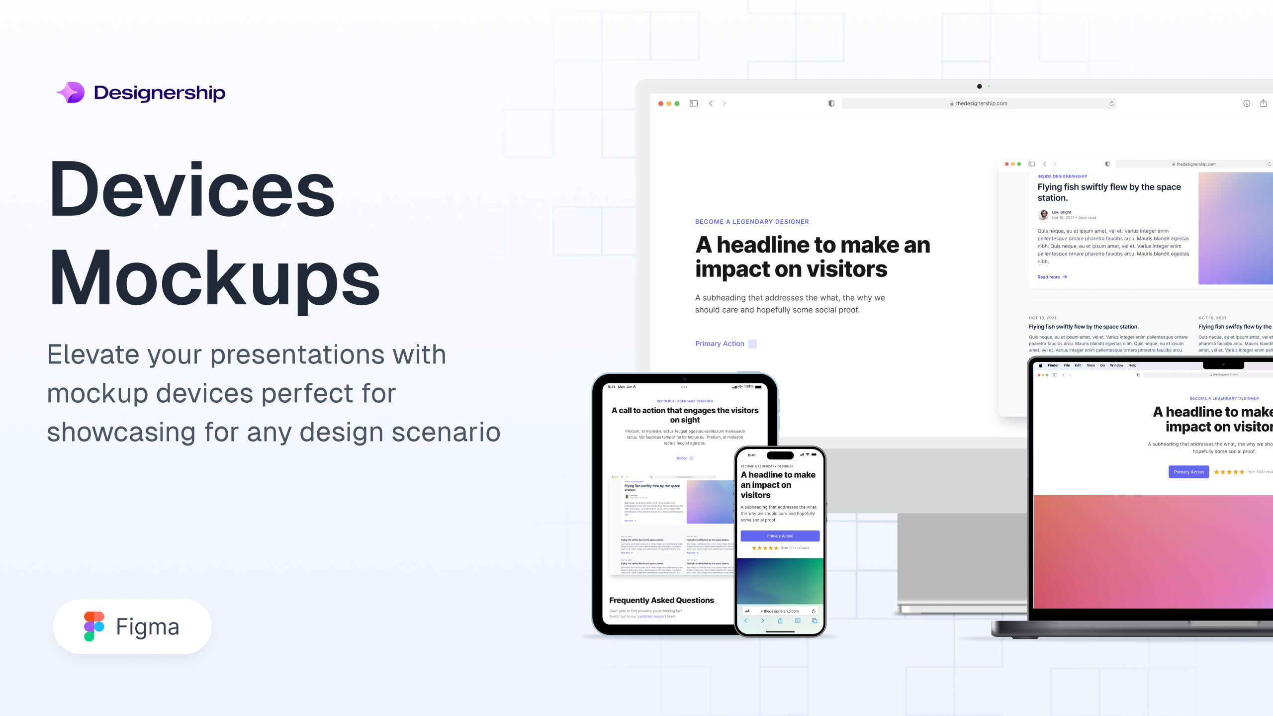 Device Mockups Collection For UI Presentation