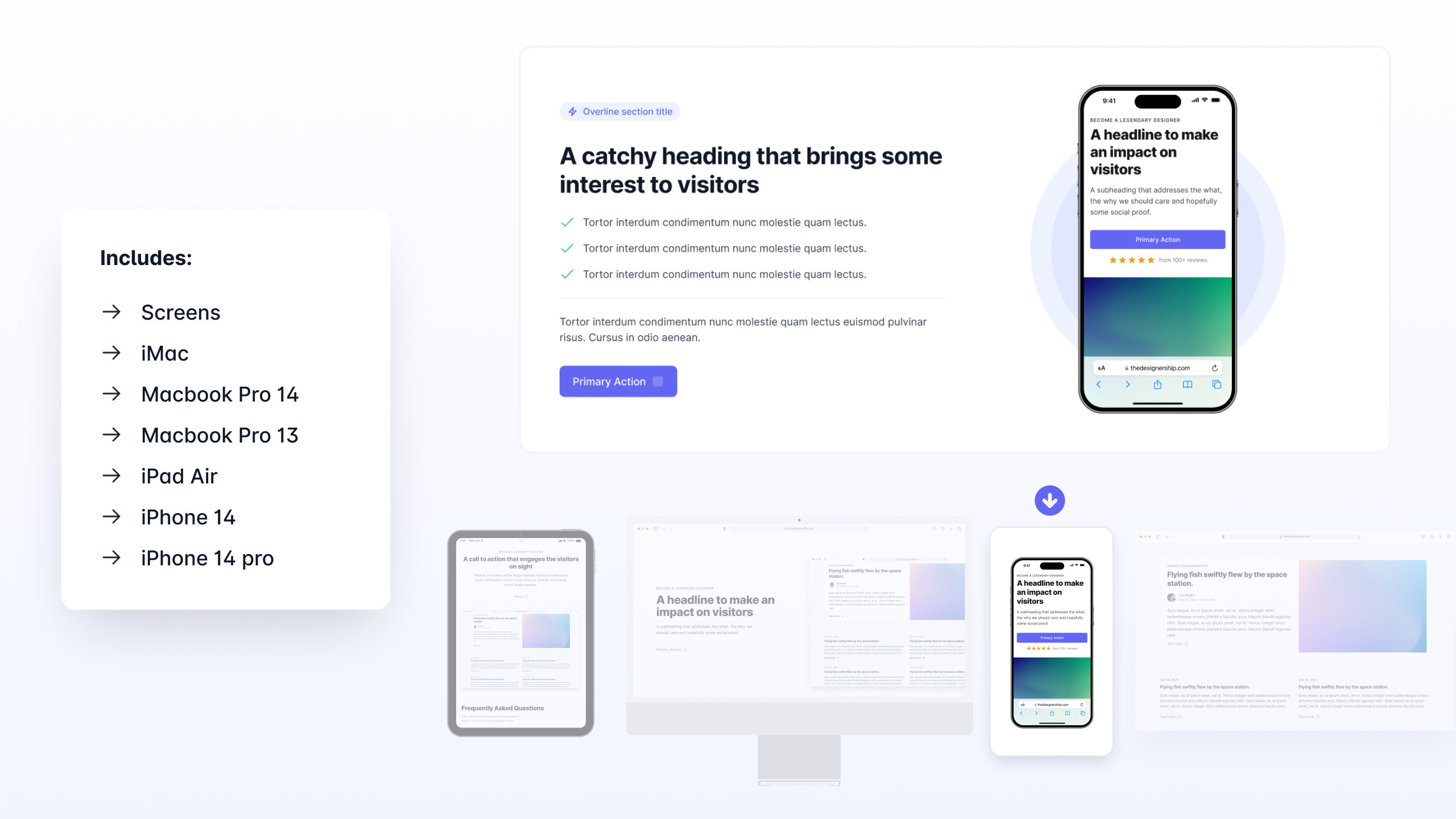 Device Mockups Collection For UI Presentation