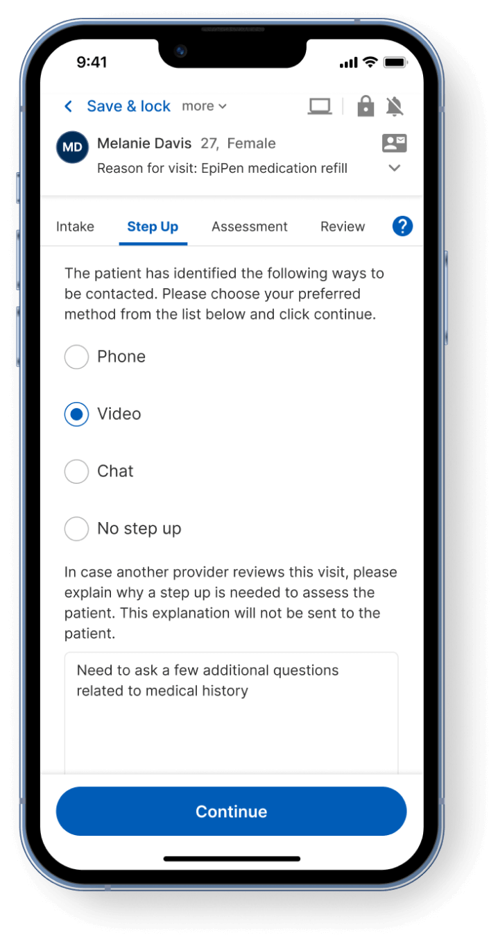 Synchronous Care | Fabric's Synchronous Telehealth Solution