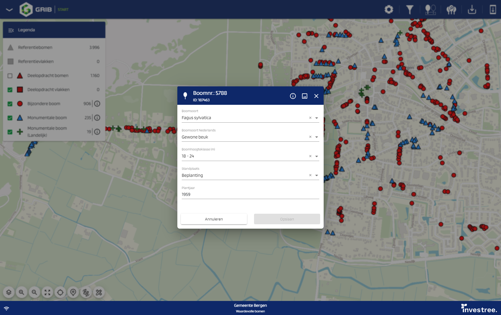 GRIB 2.0 | GRIB Start | Slimme software voor uw bomen