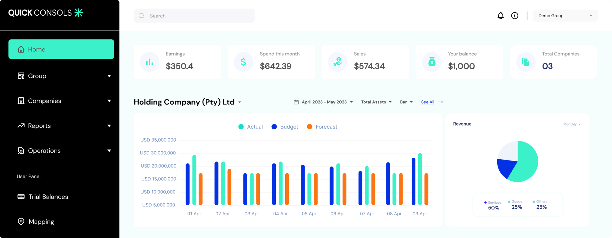 Financial Reporting & Group Consolidation Software | Quick Consols