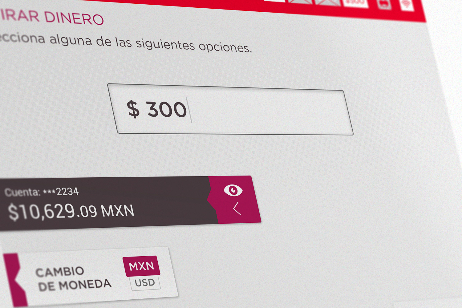 Web / app design – Banorte Bank - by Rick Hincks