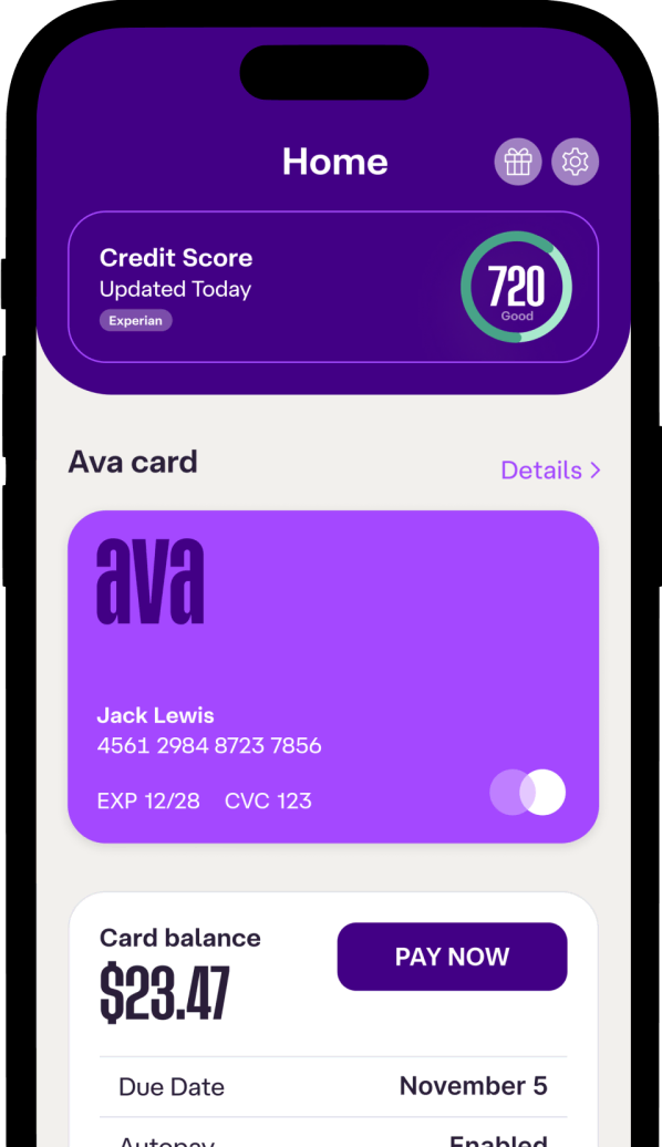 Ava • Credit Building App for Everyone