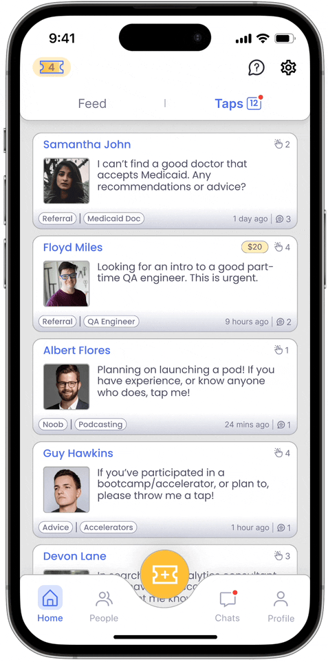 Tapply: Your network on tap