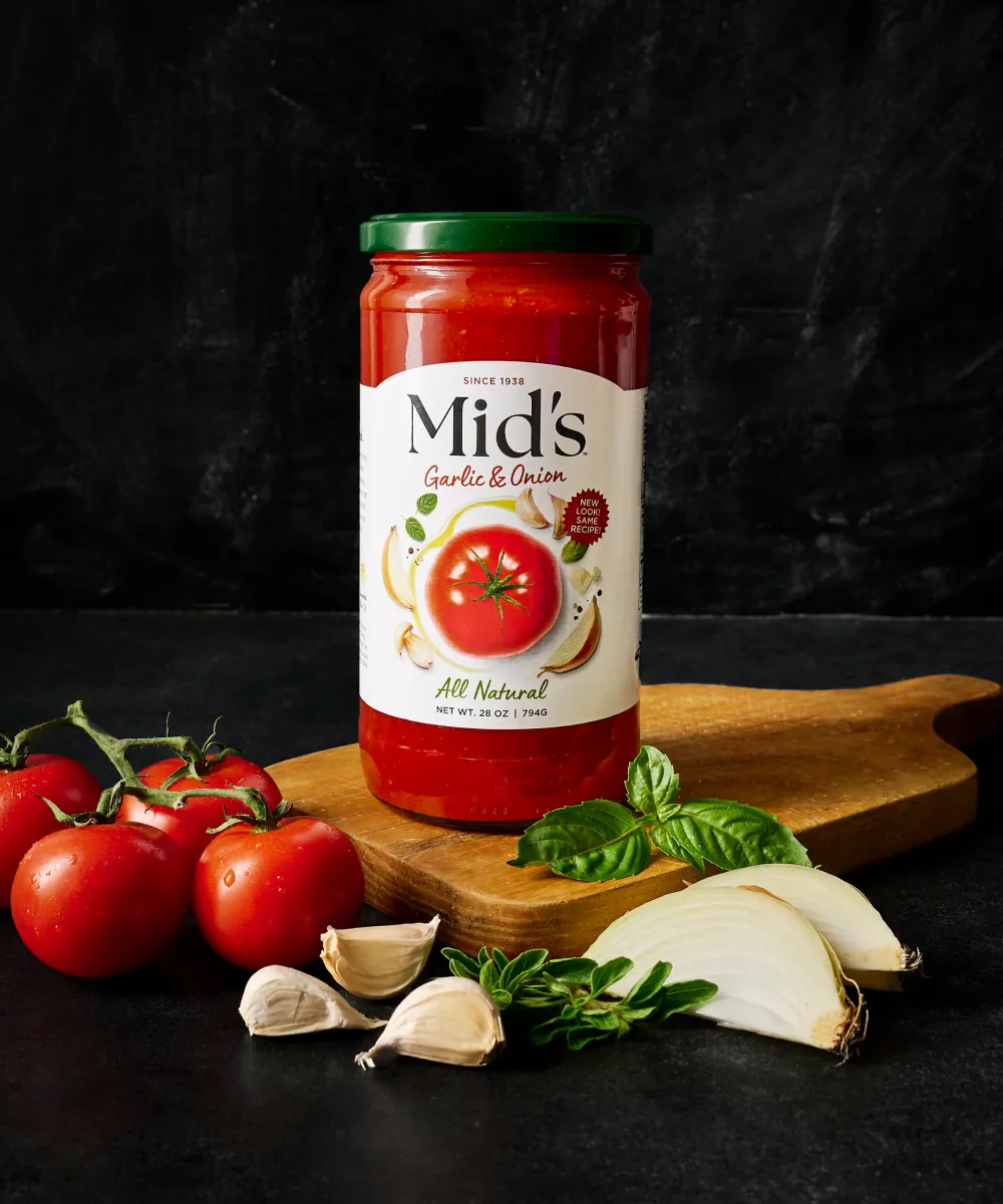 Garlic & Onion | Mid's True Sicilian Pasta Sauce