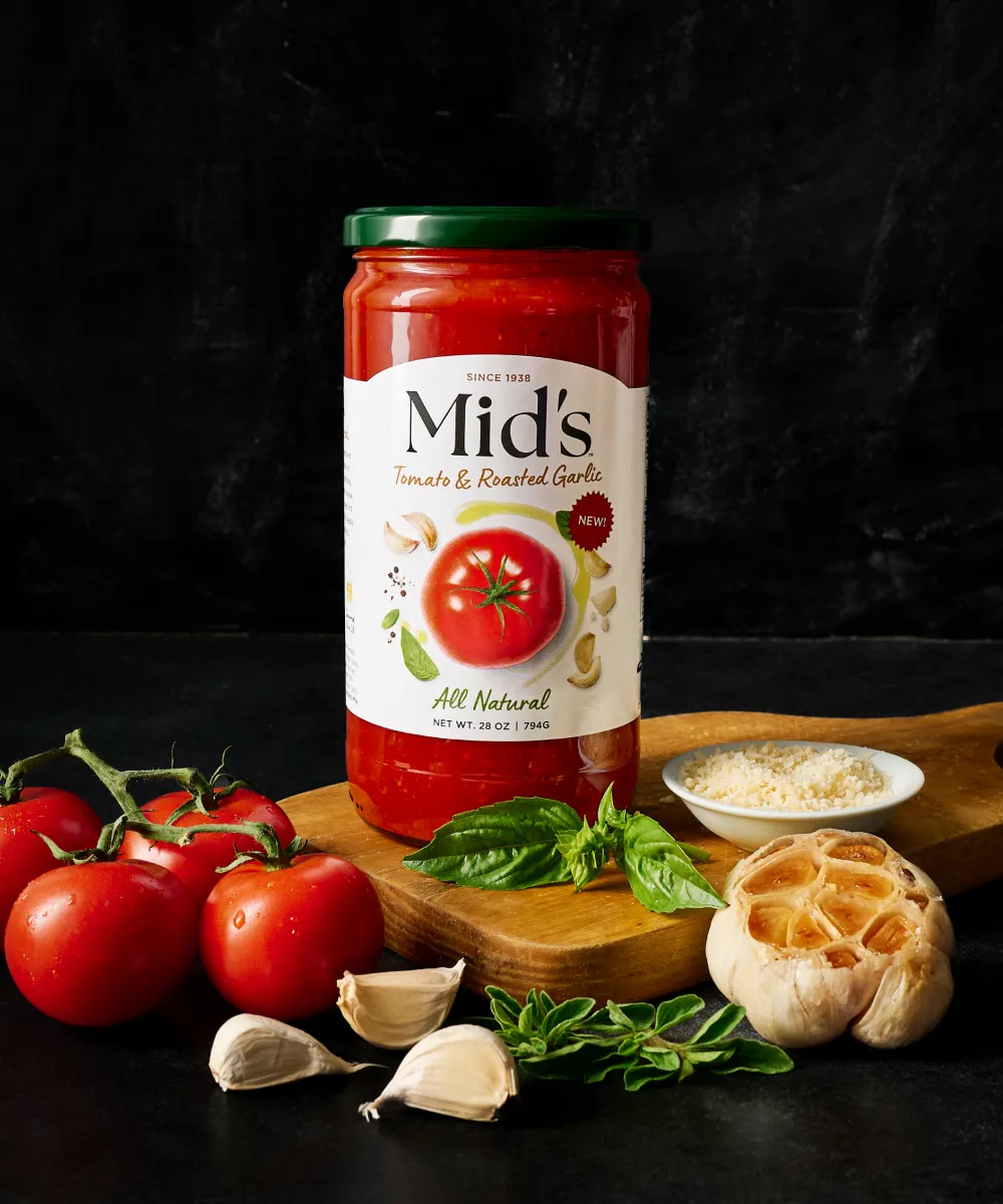 Tomato & Roasted Garlic | Mid's True Sicilian Pasta Sauce