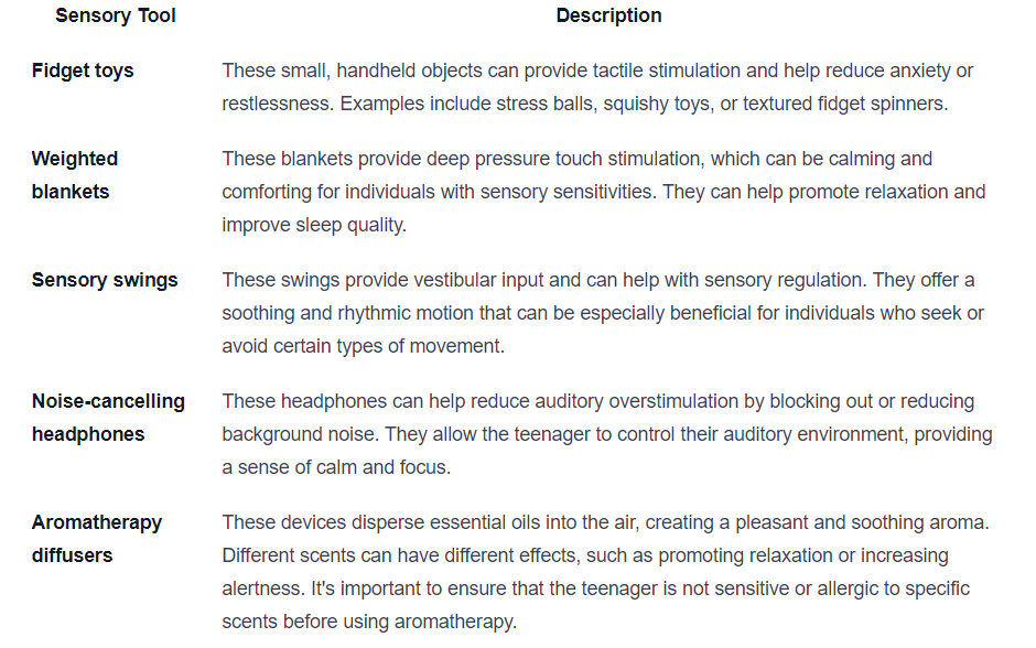 Simple Sensory Activities for an Autistic Teenager