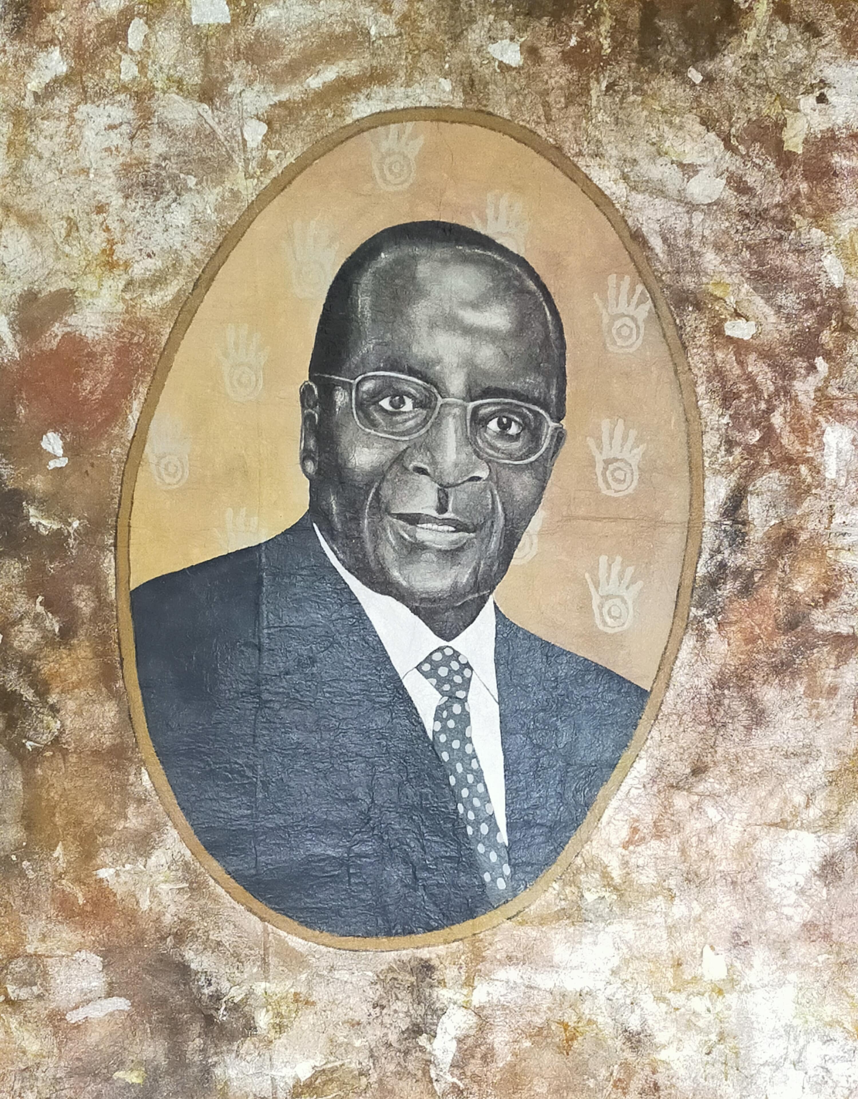 Egg portrait XIX (ROBERT MUGABE) by Kyakonye Allan | ARAK-2020-KA05