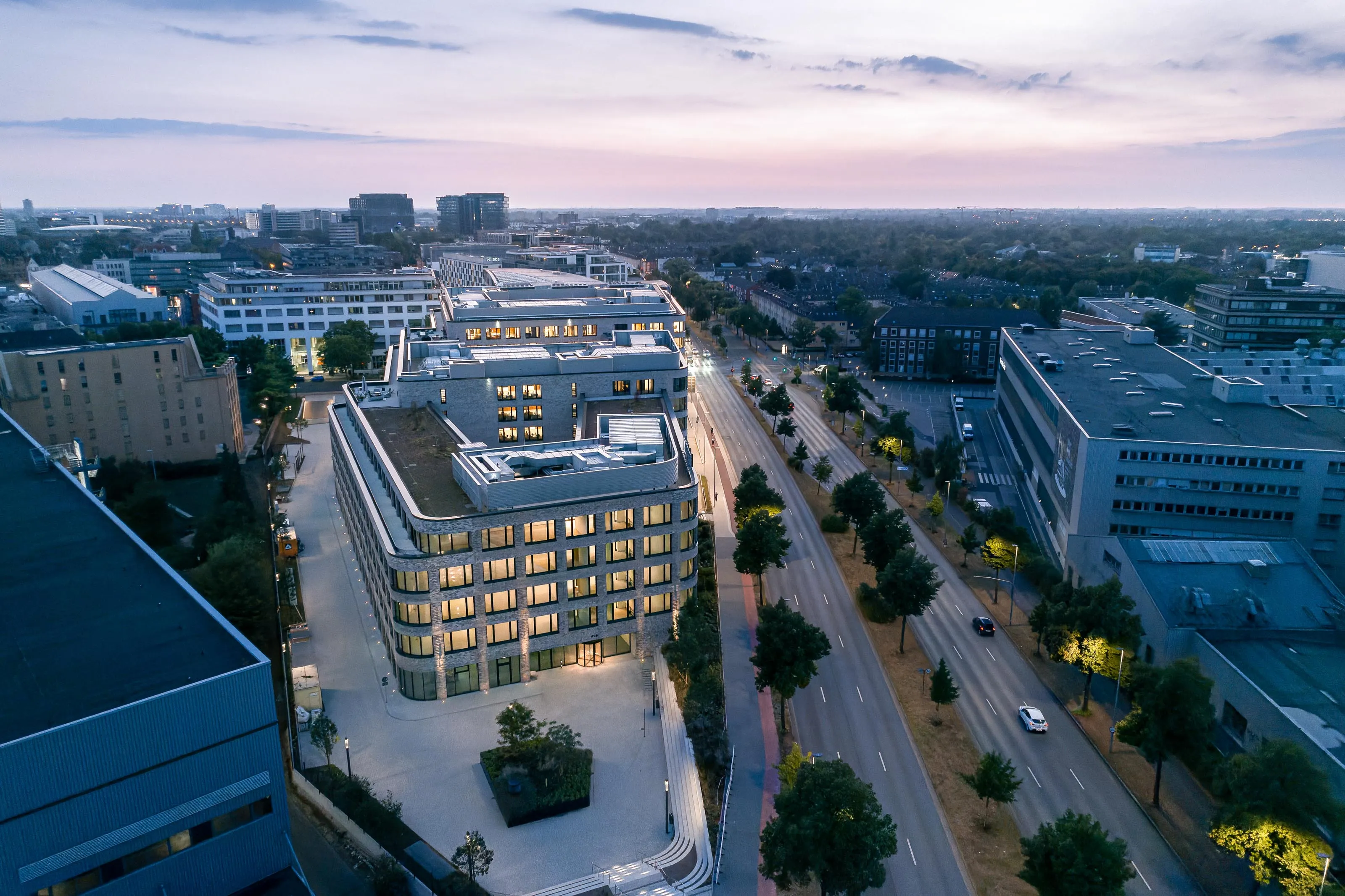 Architekturfotografie Heinrich Campus Deloitte in Düsseldorf