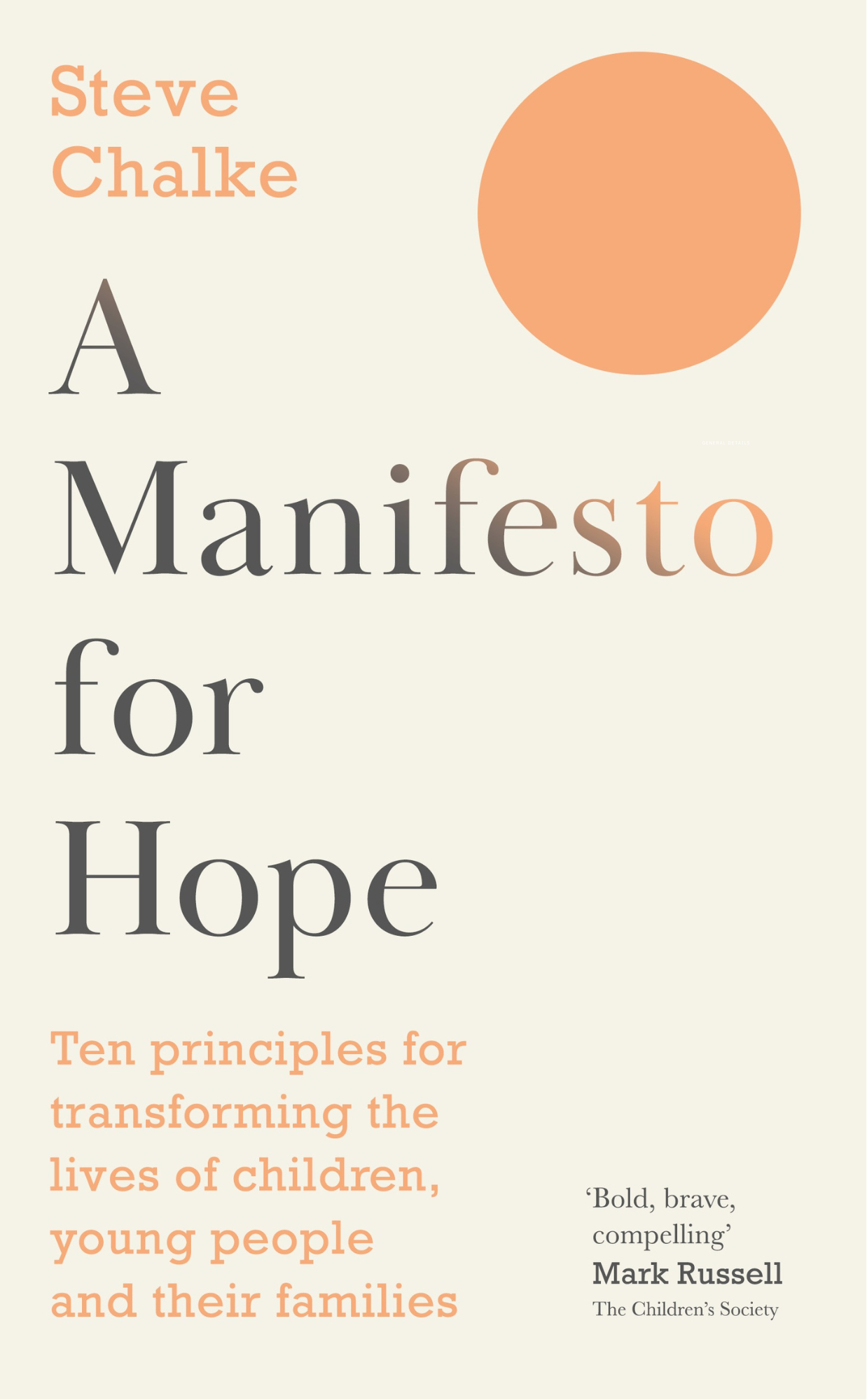 A Manifesto for Hope