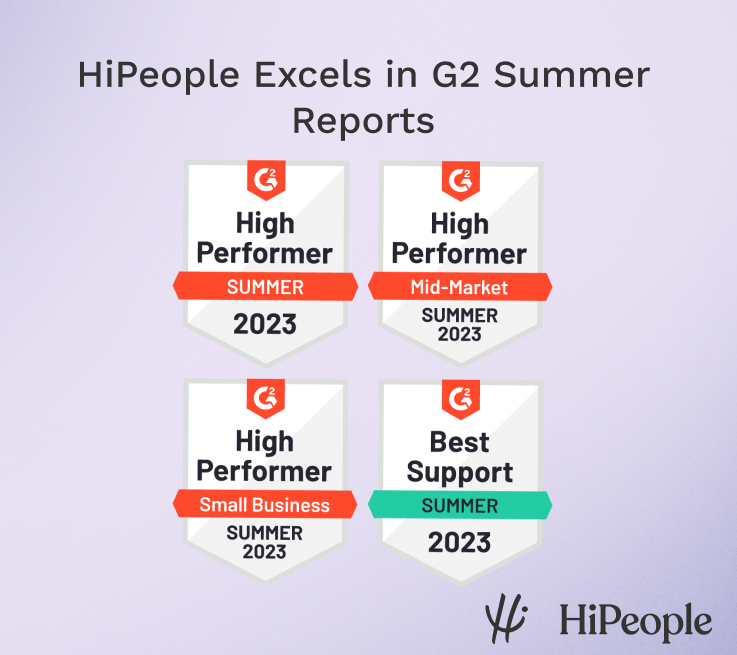HiPeople Excels in G2 Summer Reports: Celebrating 4 Prestigious Badges