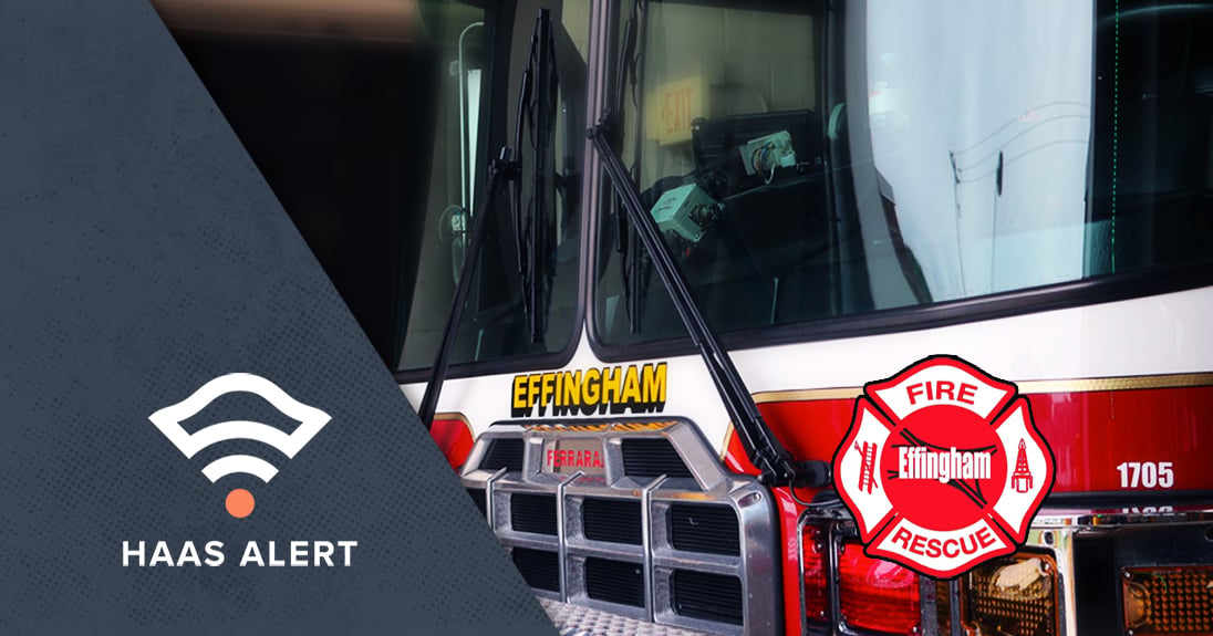 New technology in fire rig helps to notify drivers of emergency ...