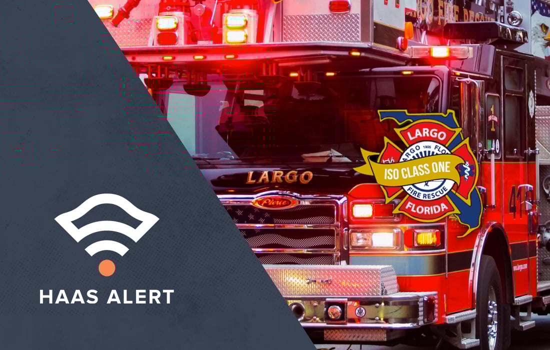 NEWS: Largo Fire Rescue launches new safety alert system for drivers ...