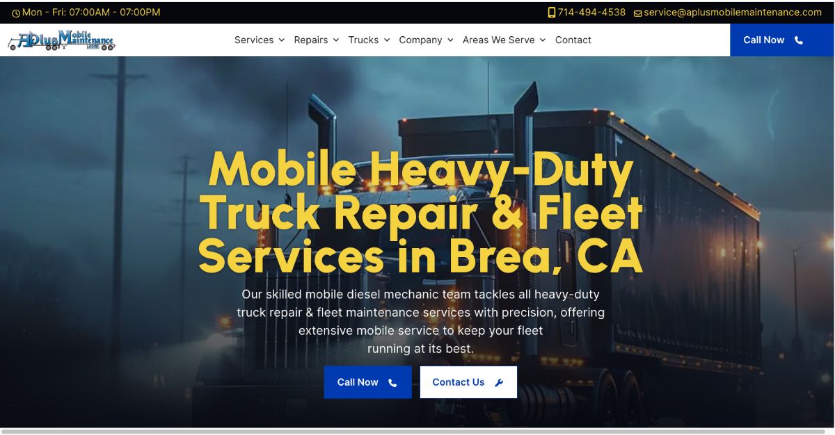 About Us | A Plus Mobile Maintenance