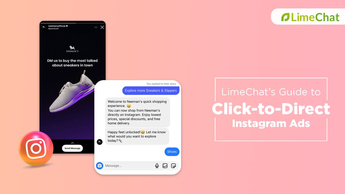 Guide to Instagram Direct Message Ads eCommerce | LimeChat